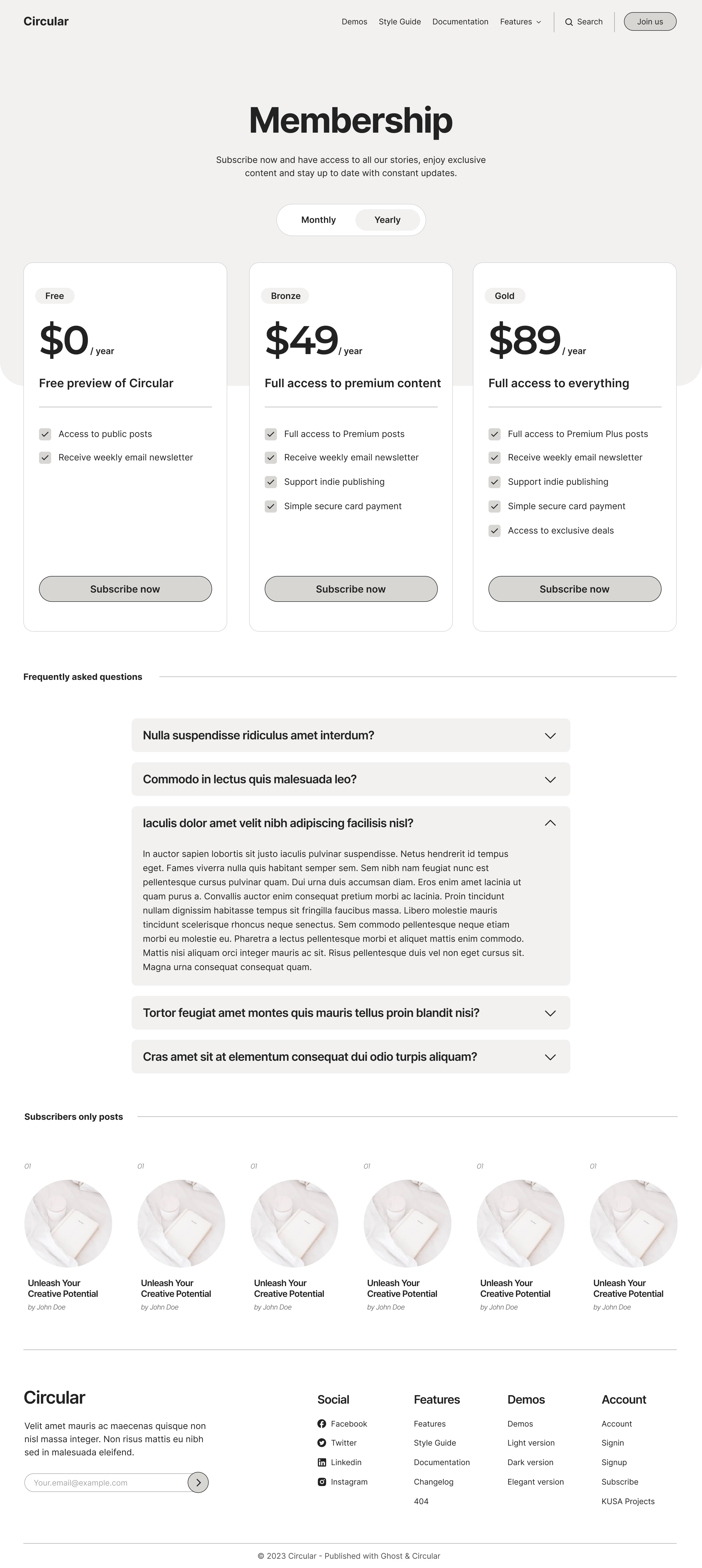 KUSA Projects | Circular