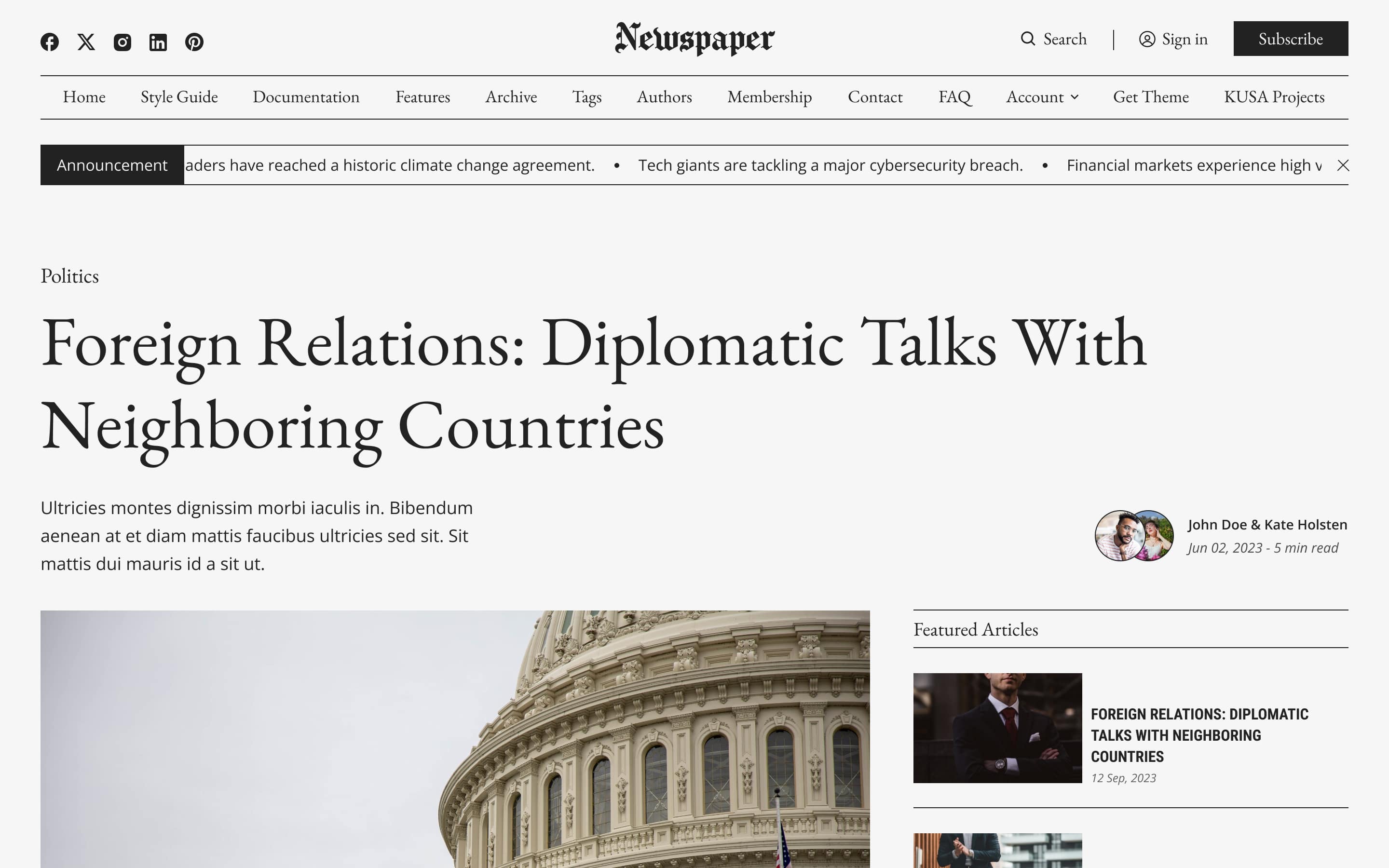 KUSA Projects | Newspaper