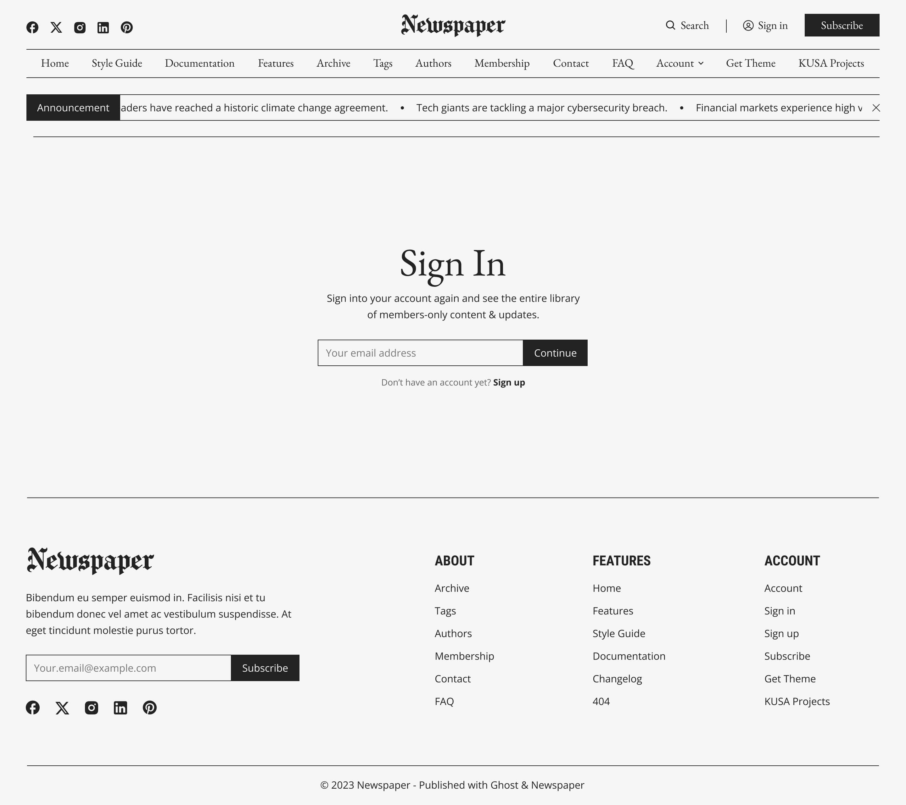 KUSA Projects | Newspaper