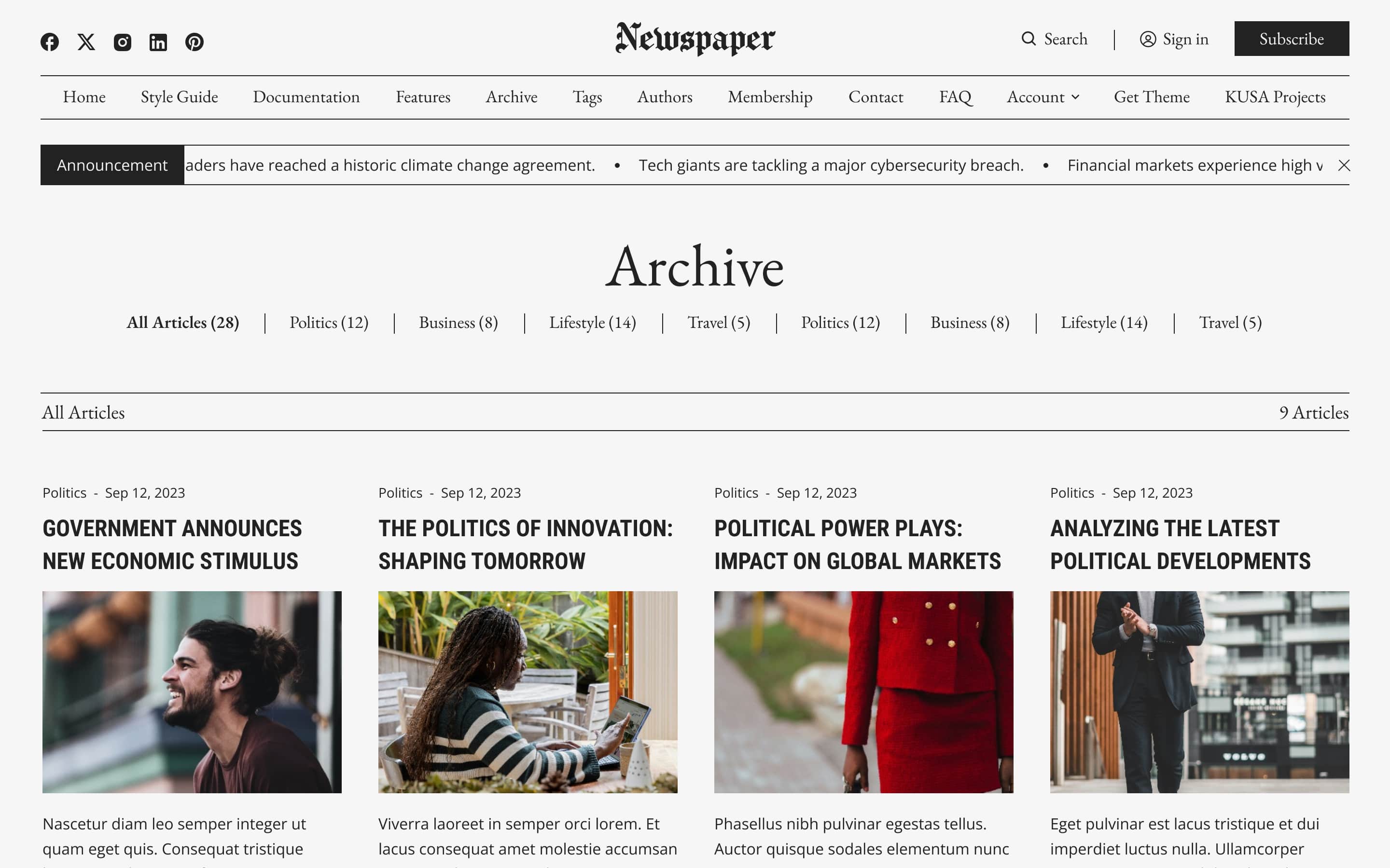 KUSA Projects | Newspaper