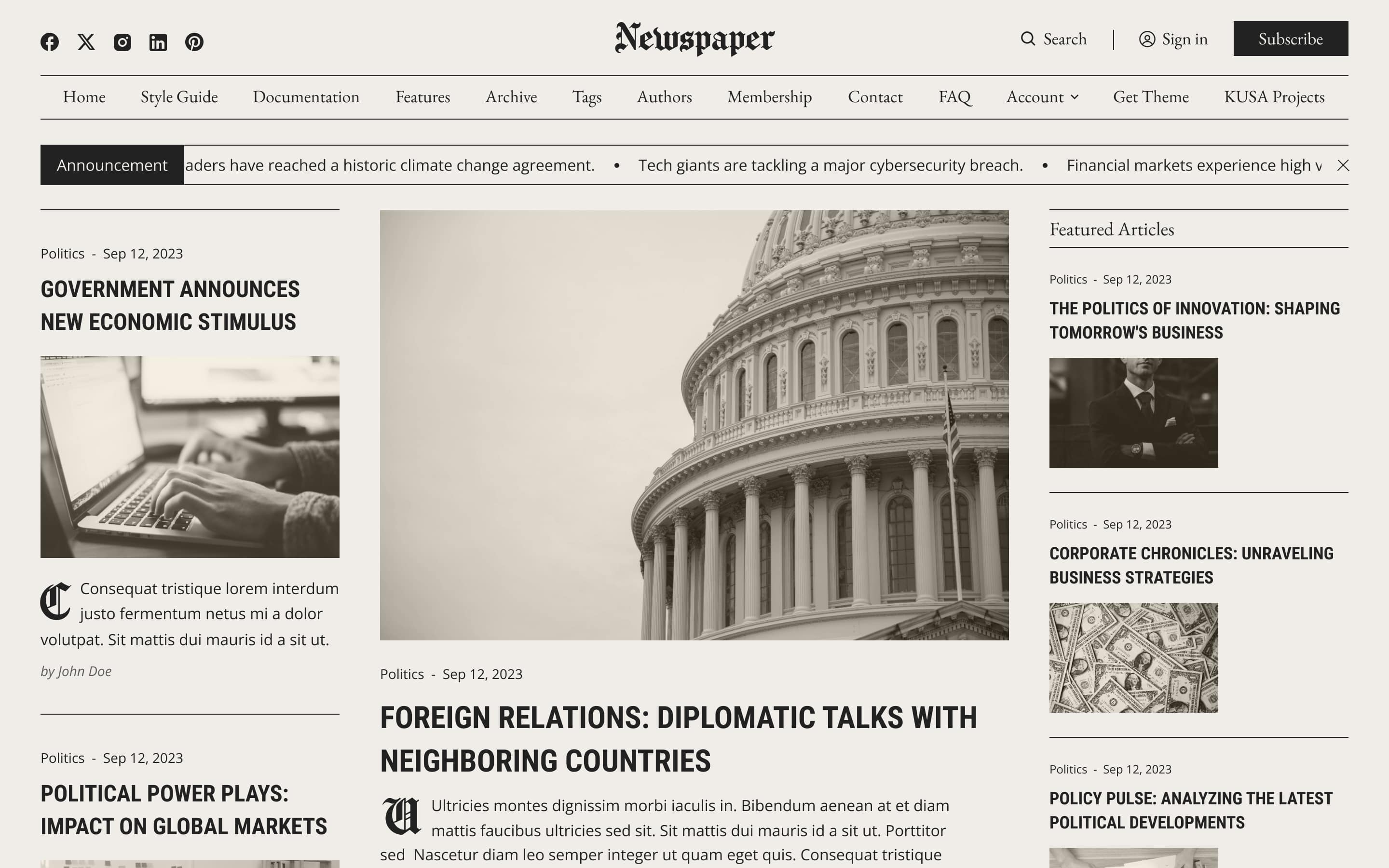 KUSA Projects | Newspaper