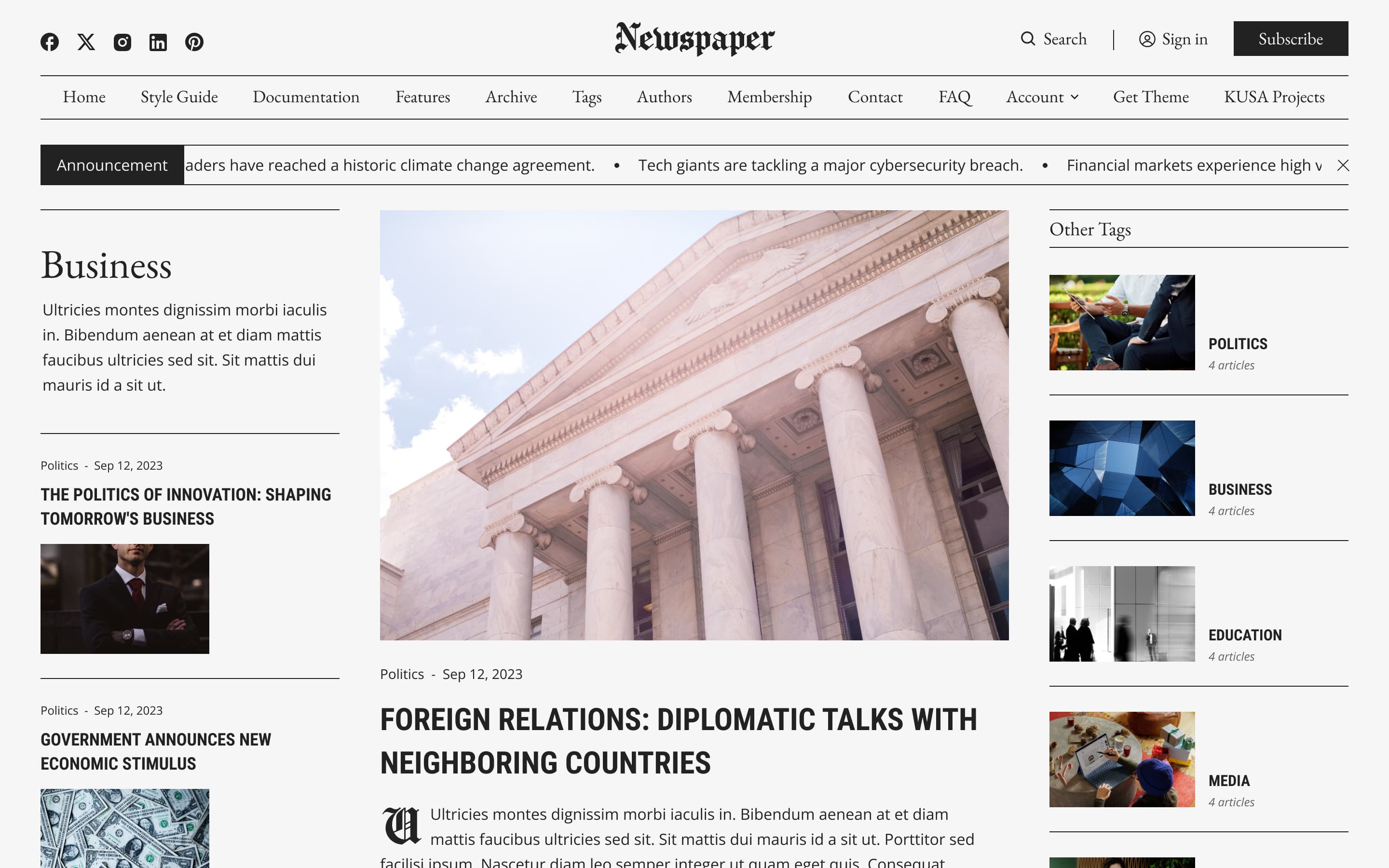 KUSA Projects | Newspaper