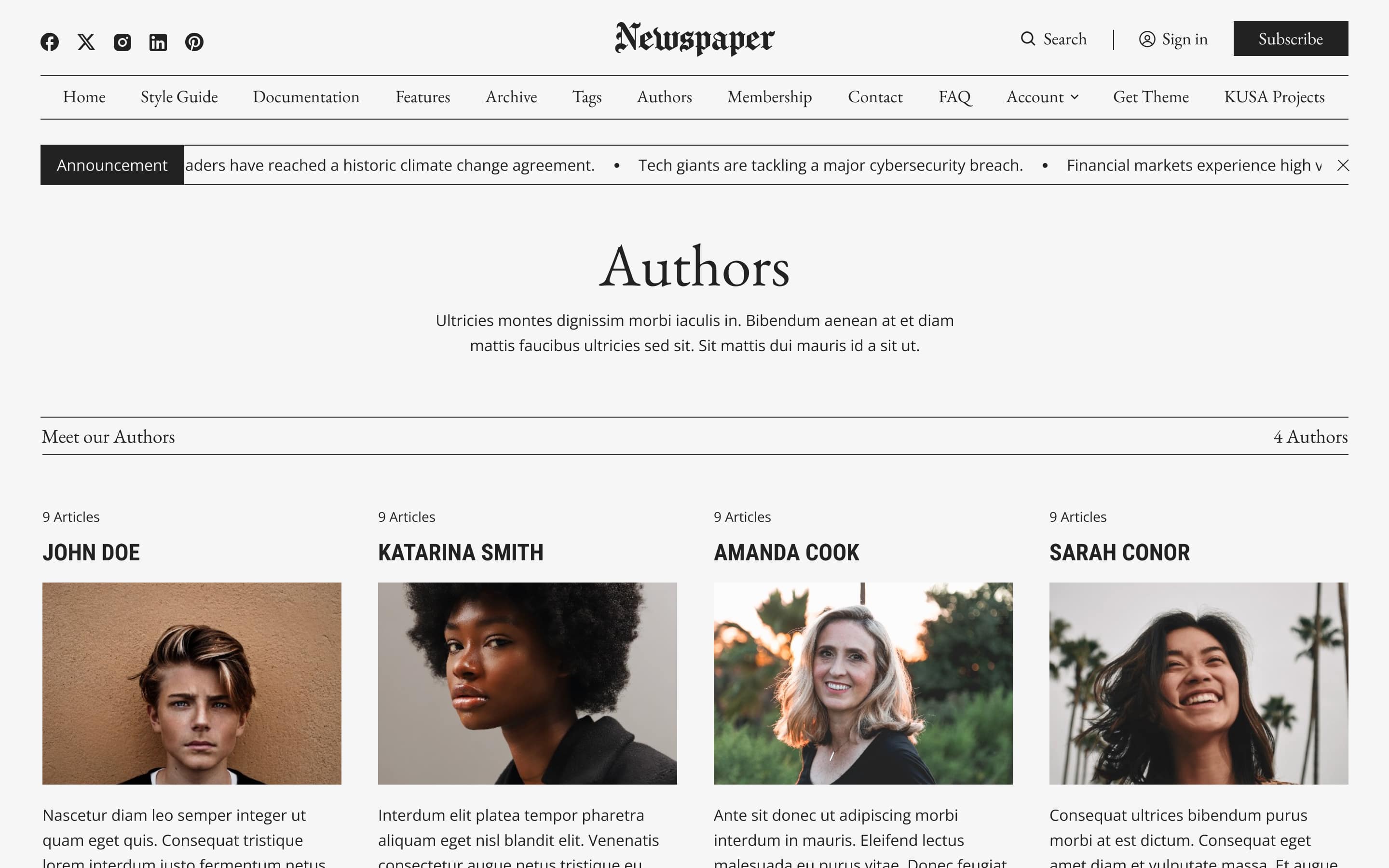 KUSA Projects | Newspaper