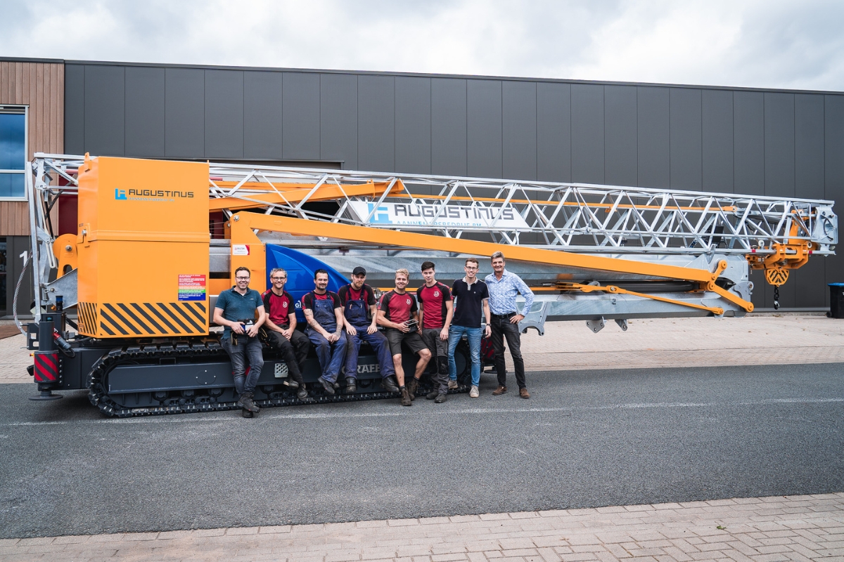 Bouwkranen op rups-, elektromobiel- of aanhangeronderstel