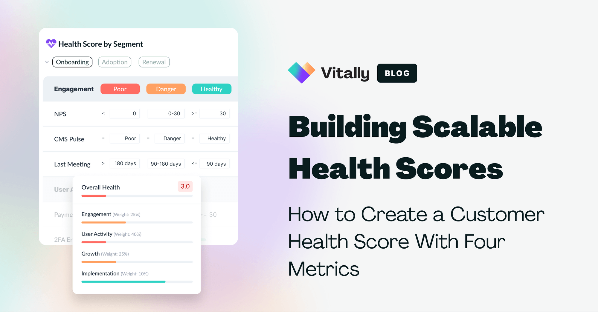 How to Create a Customer Health Score With Four Metrics