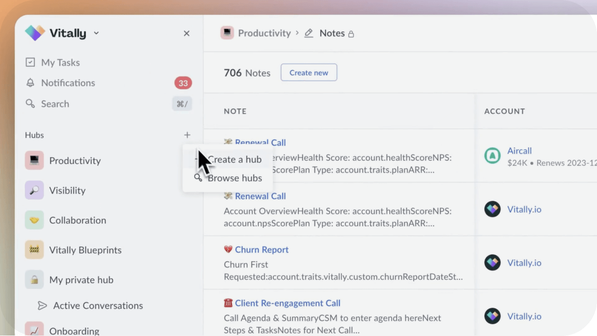 Vitally Academy | How to Create a Hub