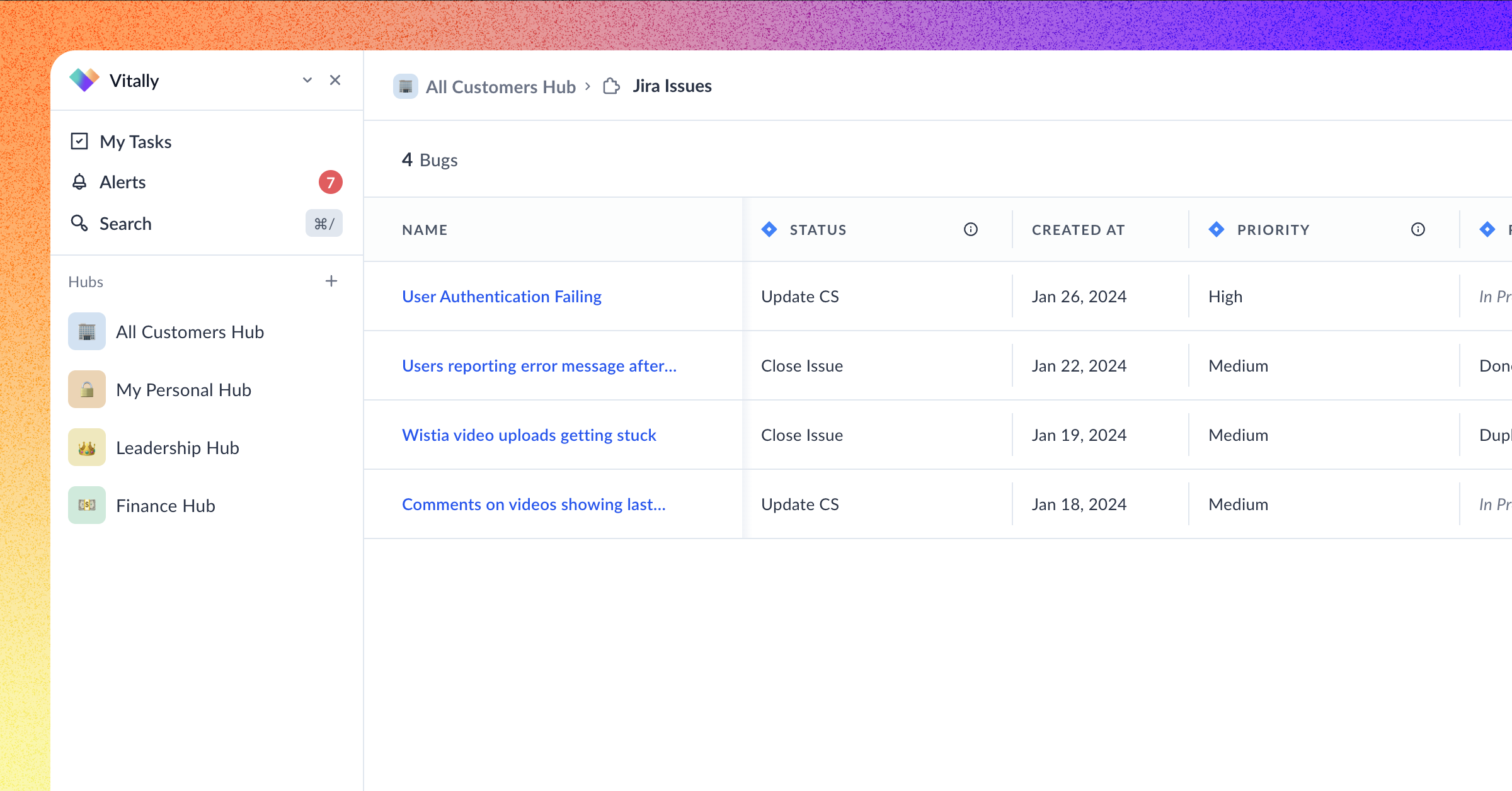Track and Manage Issues with the Vitally Jira Integration