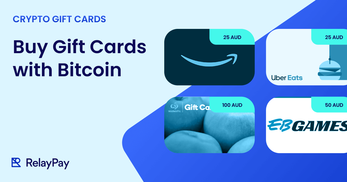 Crypto Gift Cards – Buy Gift Cards with Bitcoin Australia | RelayPay