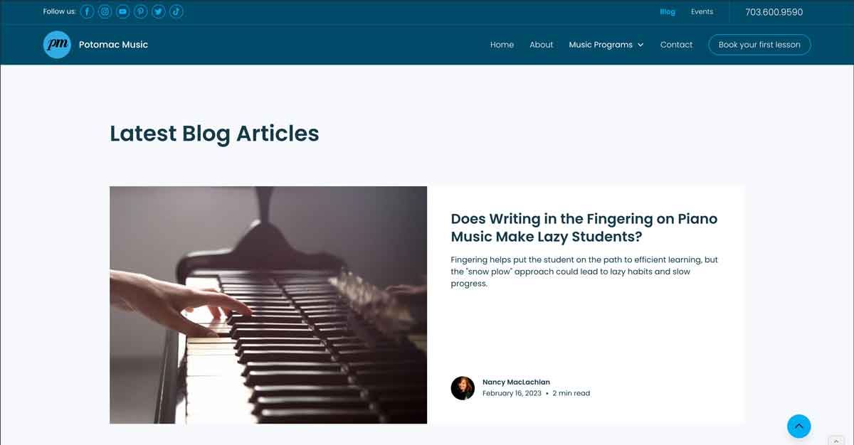 Music Related Articles at Potomac Music in Lorton, VA