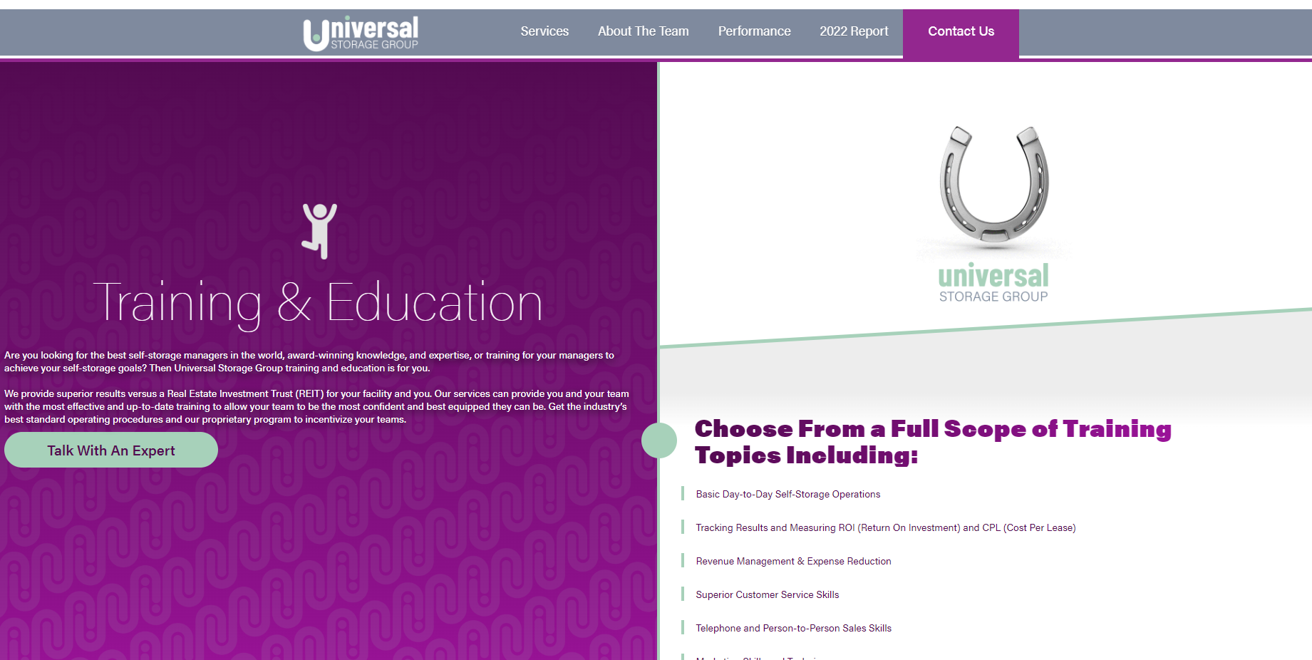 Self Storage Management Training | Universal Storage Group