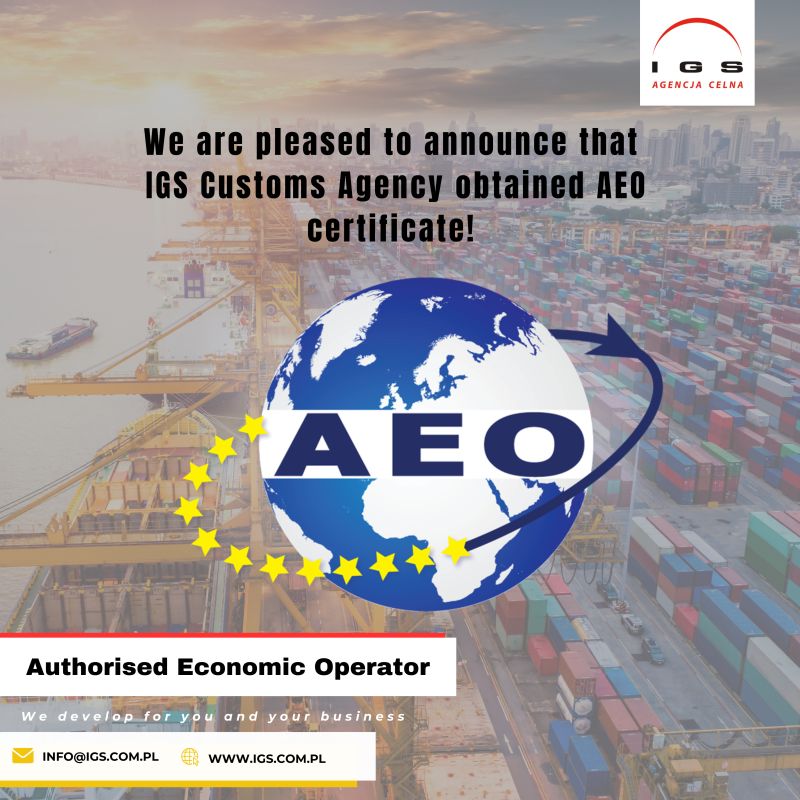 IGS Schreiner Polska's IGS Customs Agency Achieves AEO Certification