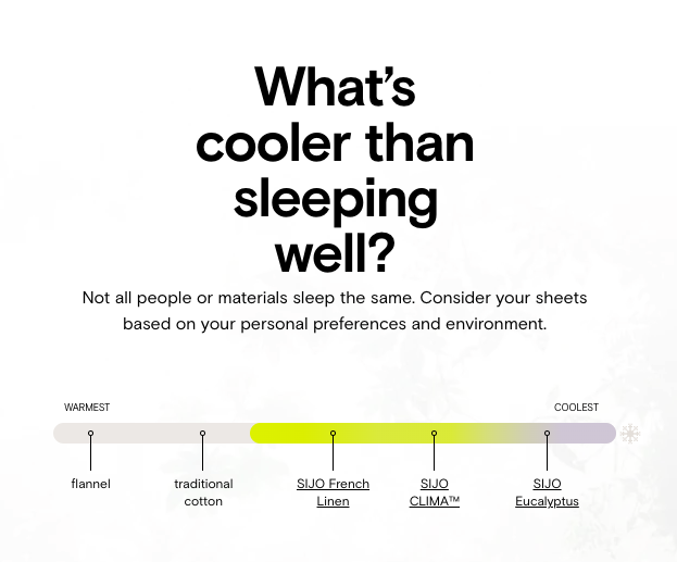 SIJO’s Temp-Regulating Sheets Are a Dream