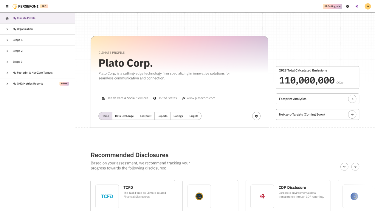 Persefoni – Climate Management & Carbon Accounting Platform