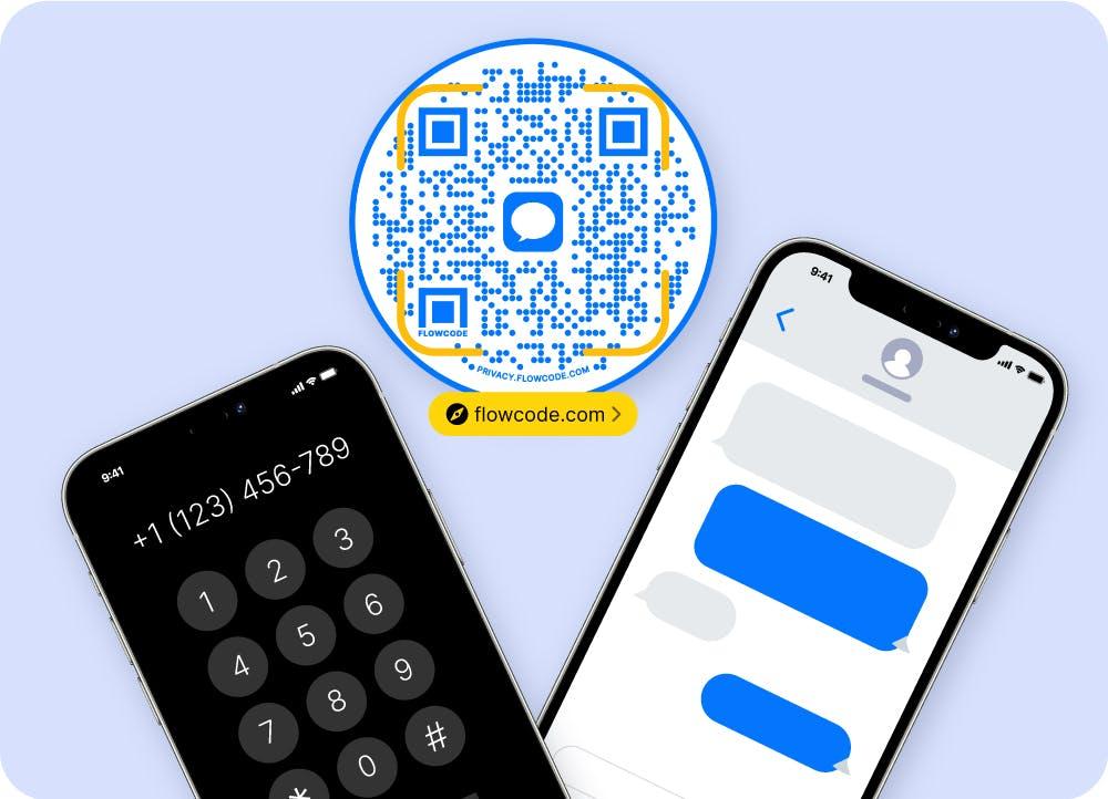 Dynamic QR Code Generator for Phone Calls and SMS | Flowcode