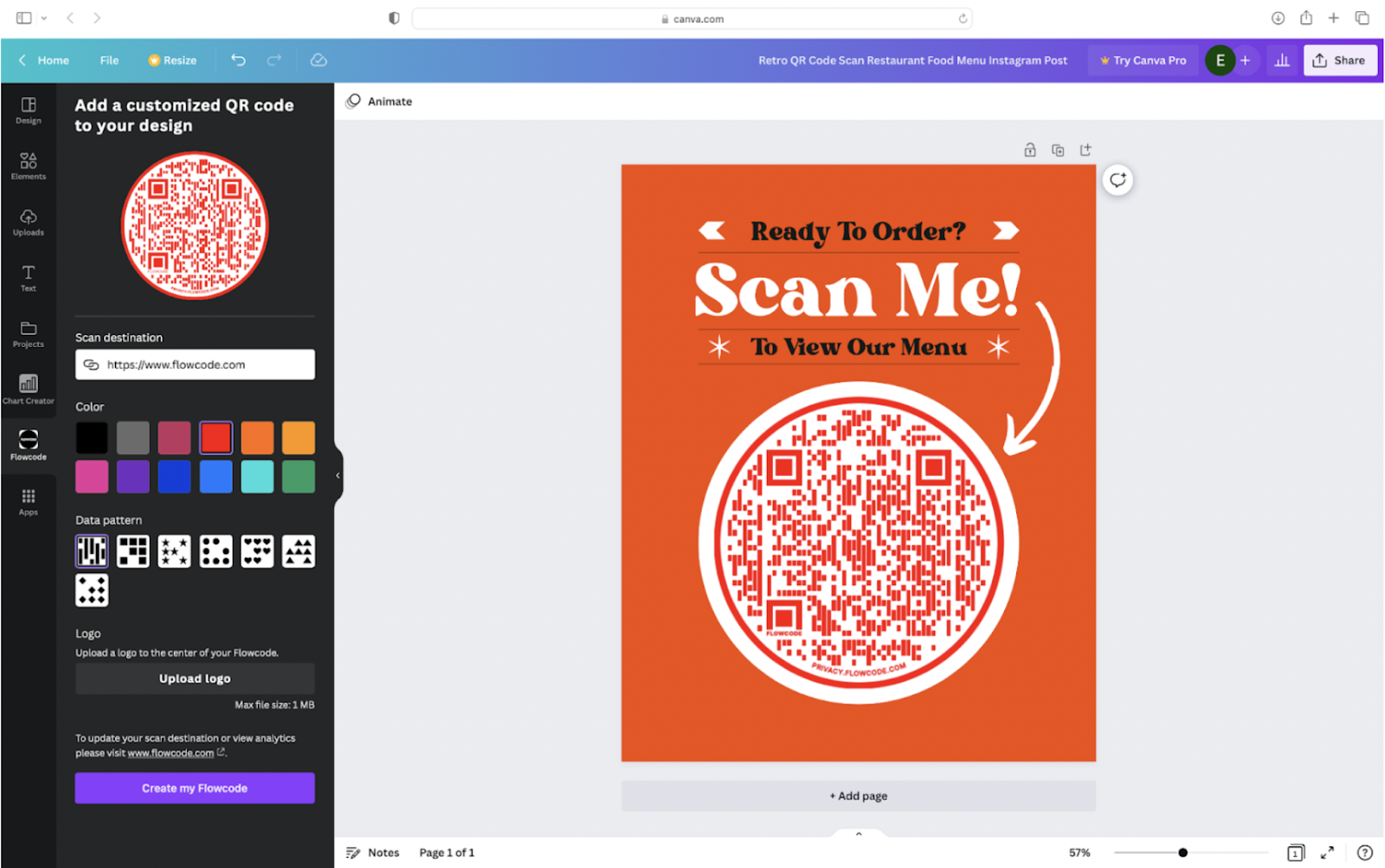 How To Format & Print Your Flowcode with Canva