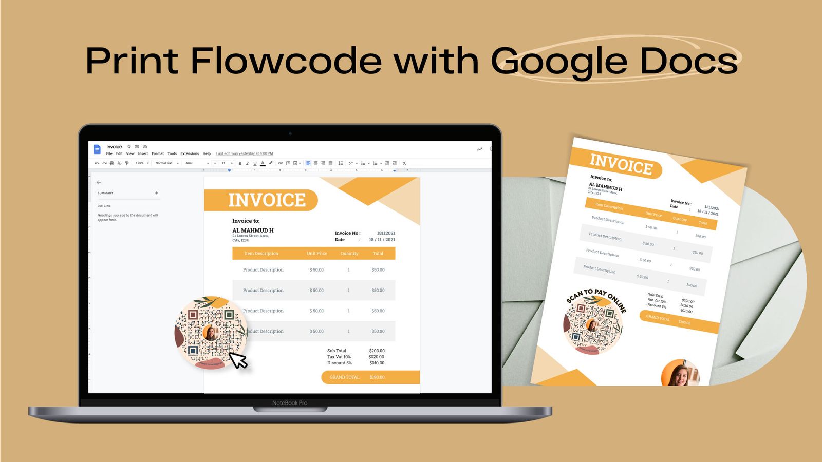 How To Format & Print Your Flowcode with Google Documents
