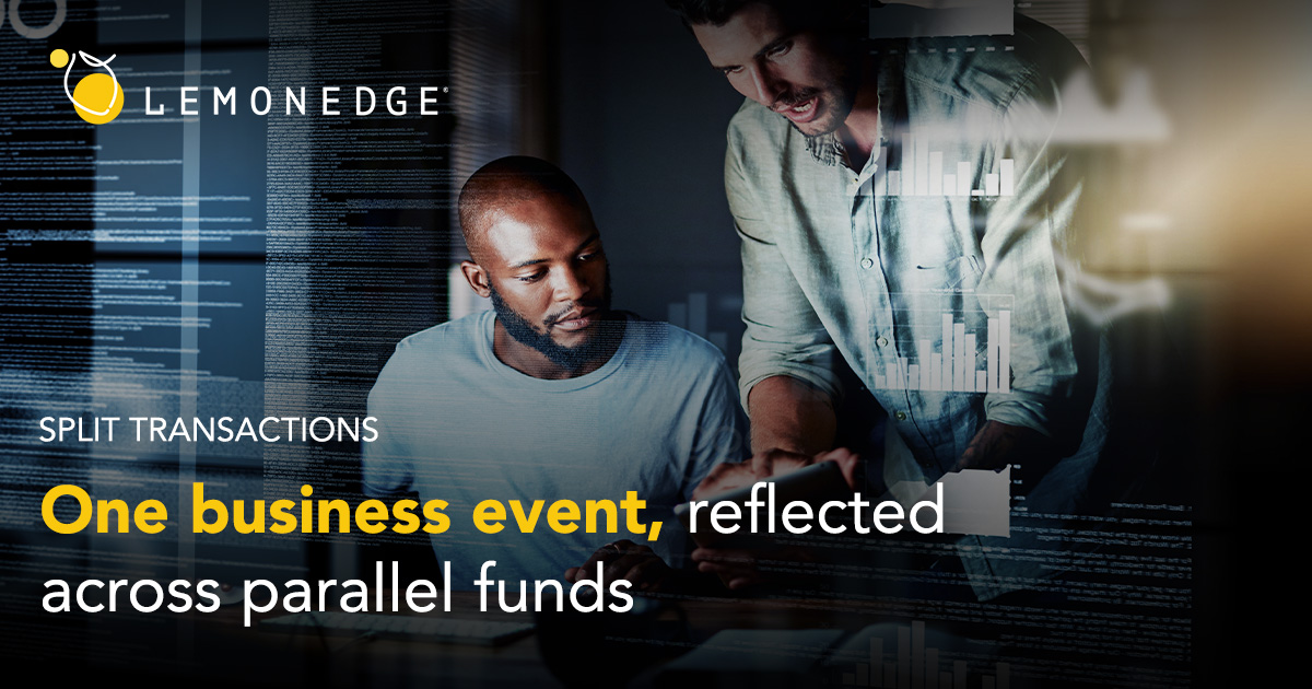 Split Transactions - One Business Event Across Parallel Funds