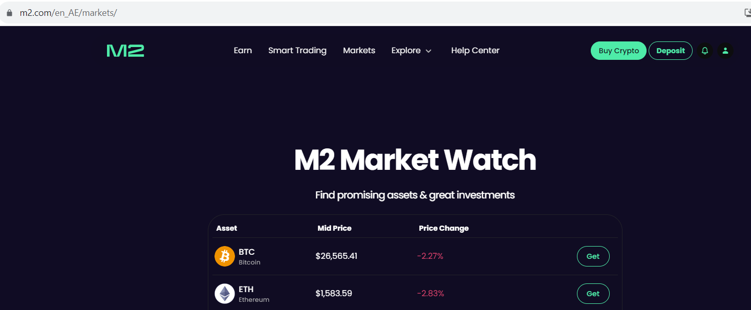 Buy and Deposit Virtual Assets | M2