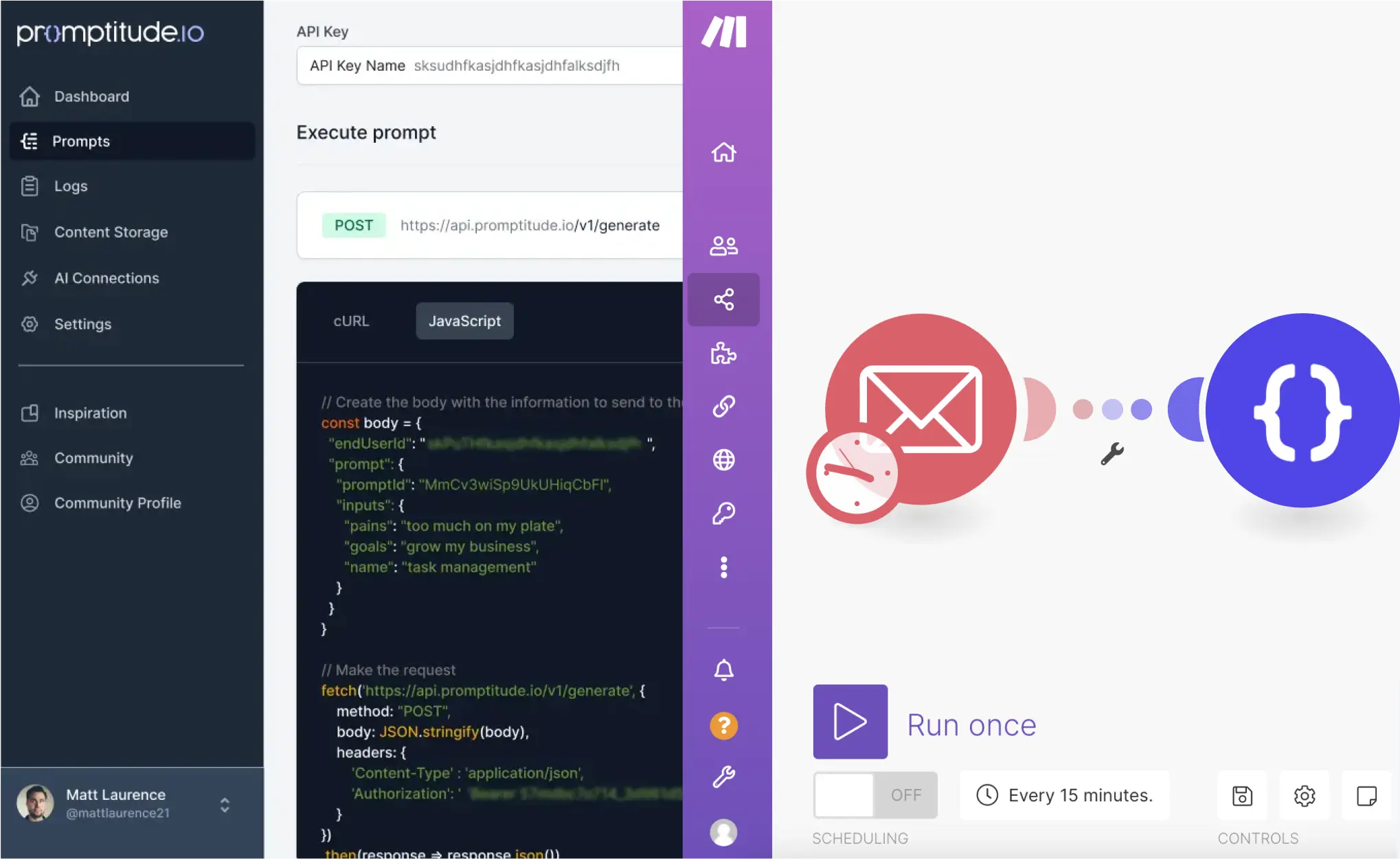 Promptitude.io | Integrate GPT into your app & workflows in minutes