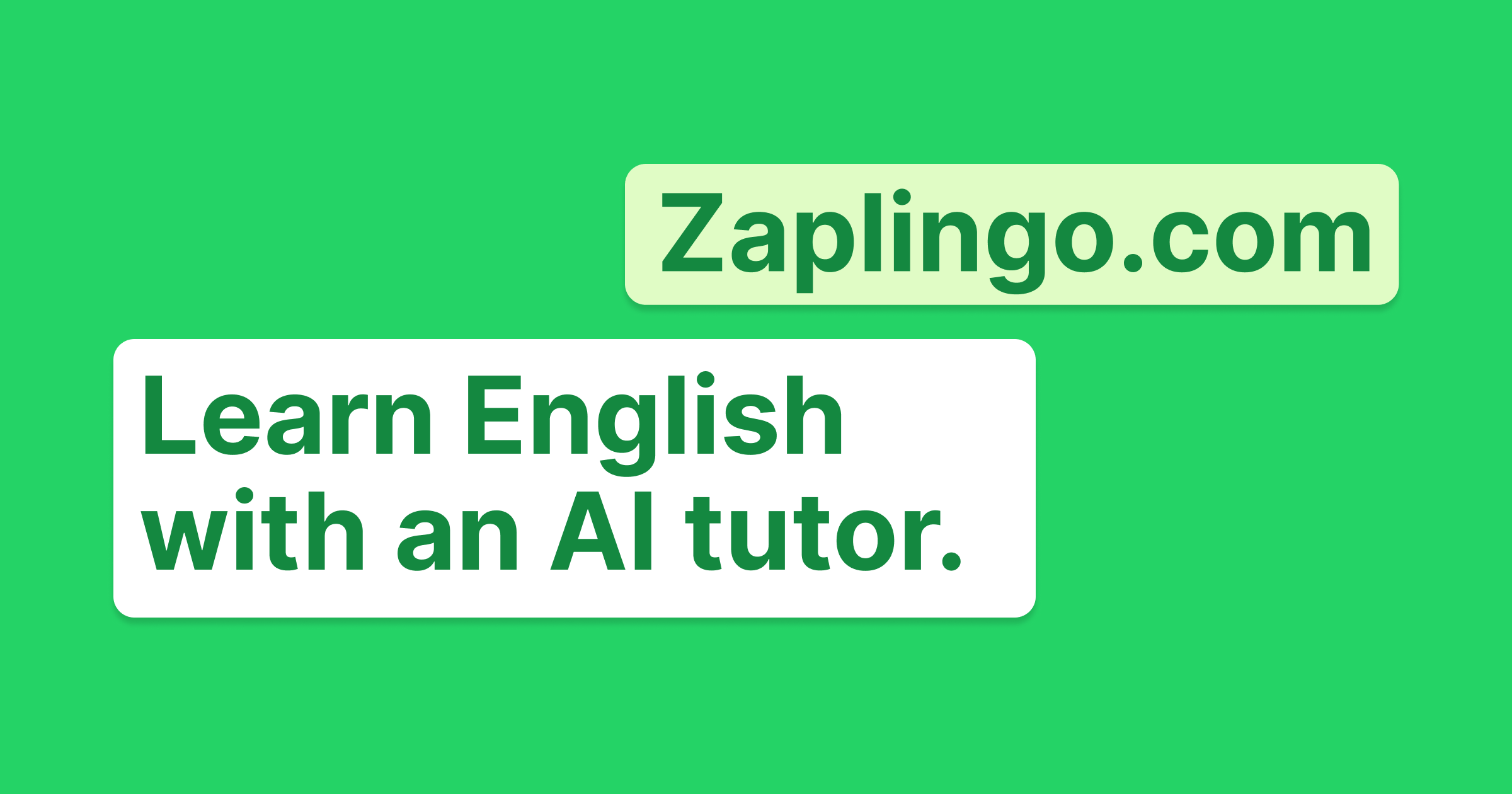 Zaplingo - تعلم اللغة الإنجليزية بالذكاء الاصطناعي