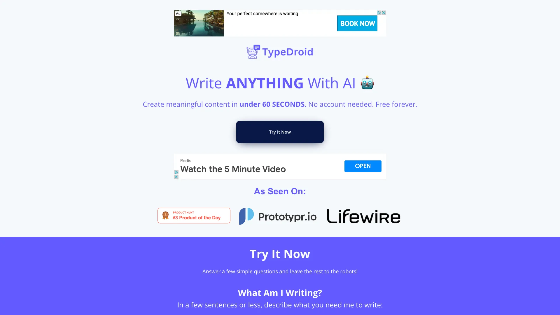 Create anything with AI - Typedroid