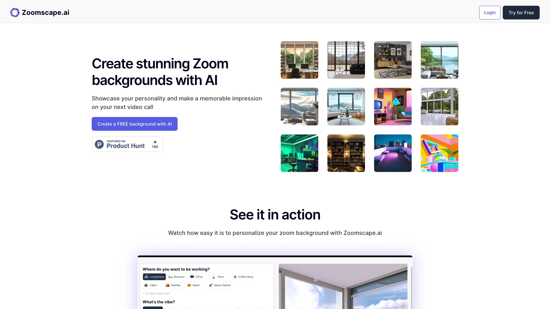 AI Zoom Background Images - Zoomscape