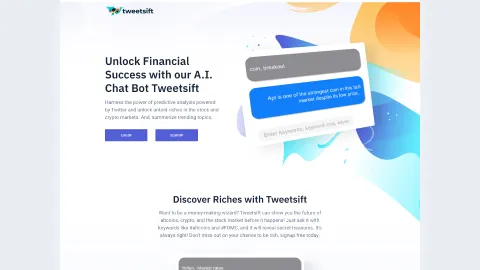 Predictive Analysis with AI and Twitter - Tweetsift
