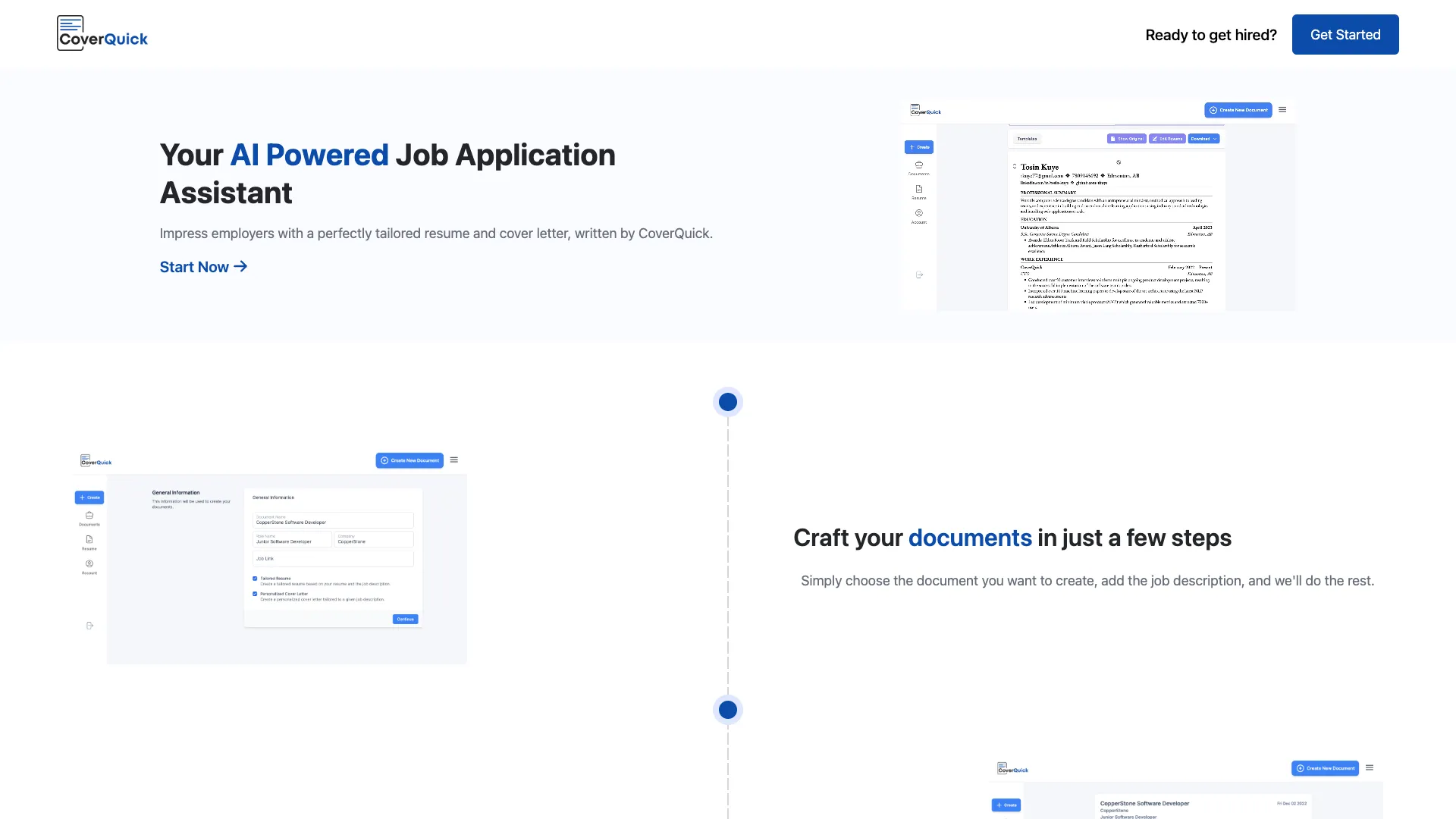 AI Job Application Assistant - CoverQuick