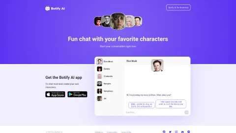 Chat with Real People as AI - Botify AI
