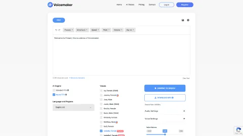 Text to Speech AI Generator Tool - Voicemaker