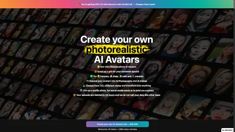 Photorealistic AI Avatar Tool - AvatarAI