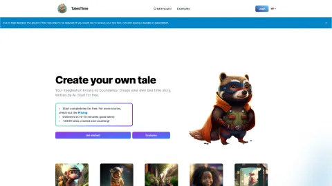AI Bedtime Story Generator - TalesTime