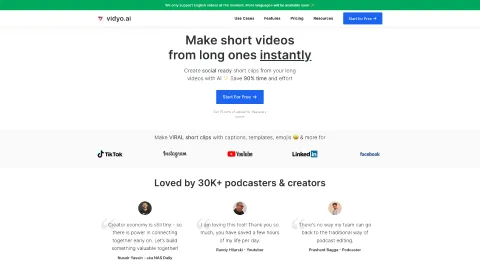 AI Video Expander Tool - Vidyo