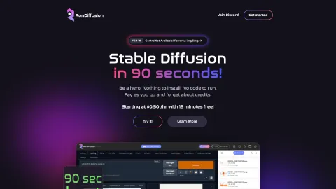 Online Stable Diffusion Tool - RunDiffusion
