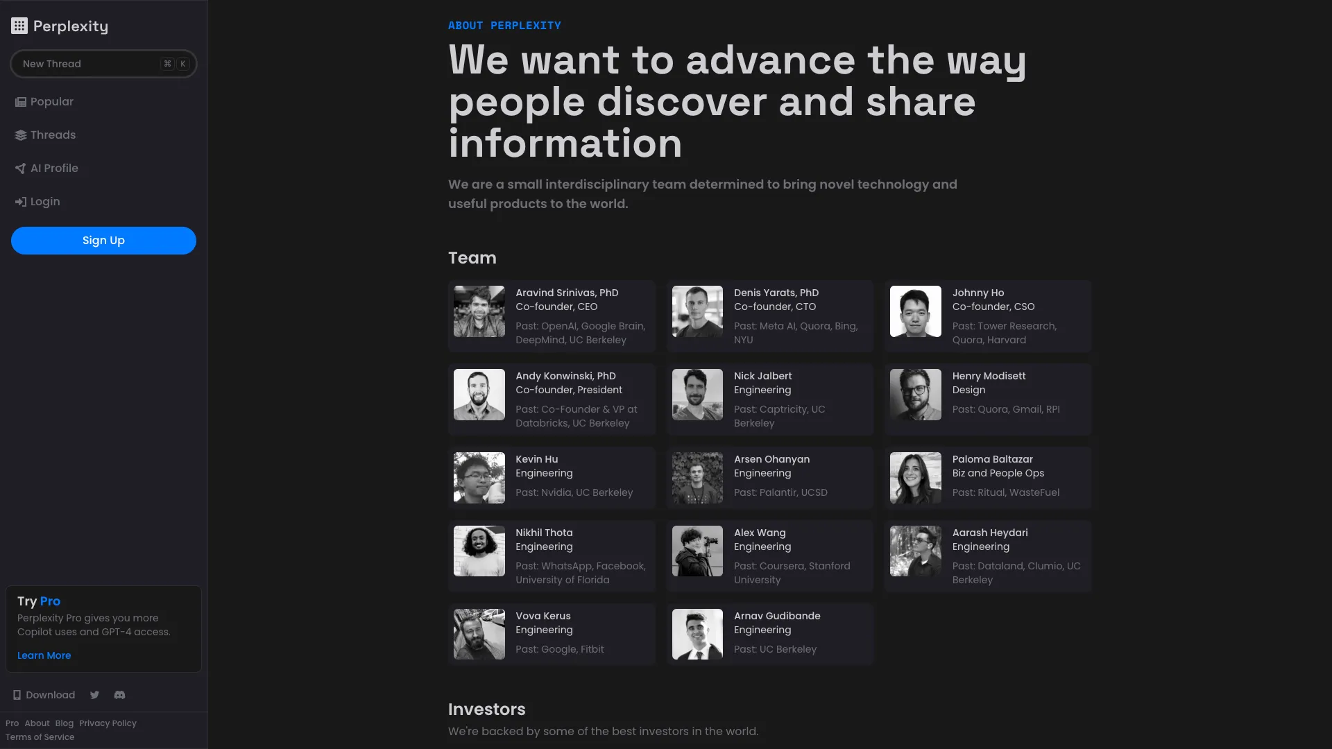 AI Question and Answer Tool - Perplexity