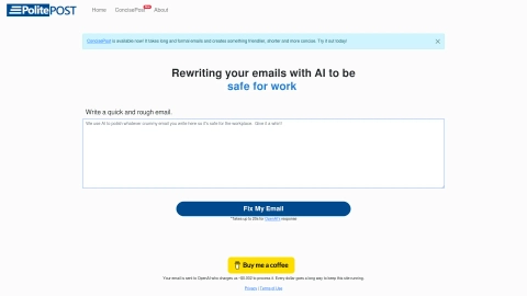 AI EmAIl Rewriter - Politepost