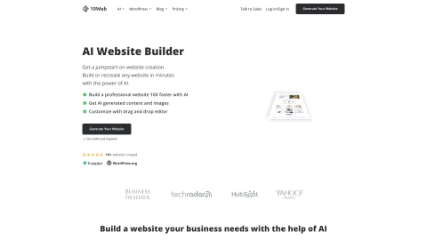 AI Website Builder - 10Web