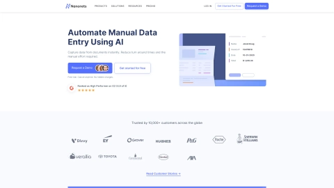 AI Document Processing - Nanonets