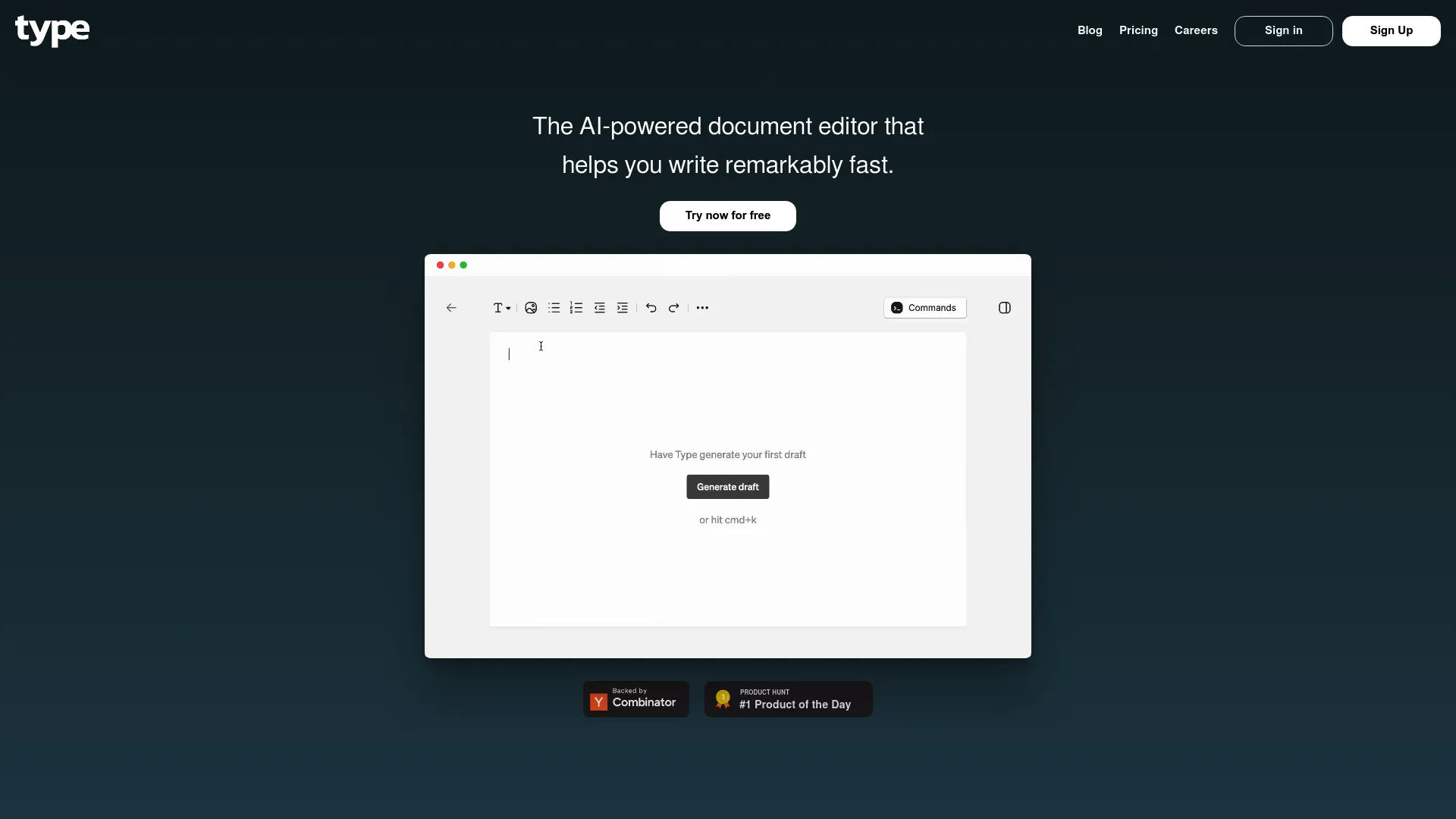 AI Powered Text Editor - TypeAI