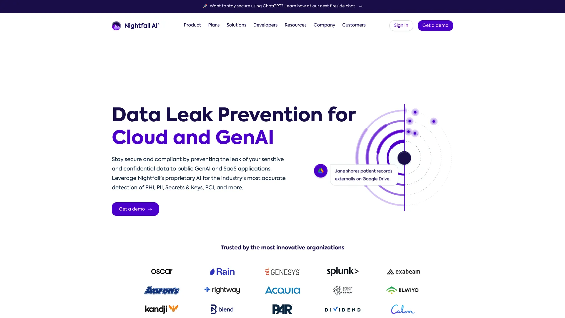 AI Data Leak Prevention Tool - Nightfall