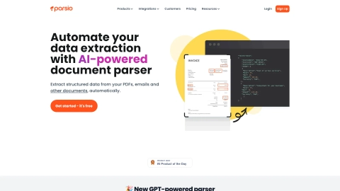 AI Document Parser - Parsio