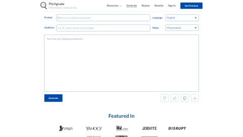 AI Presentation Generator - Pitchgrade