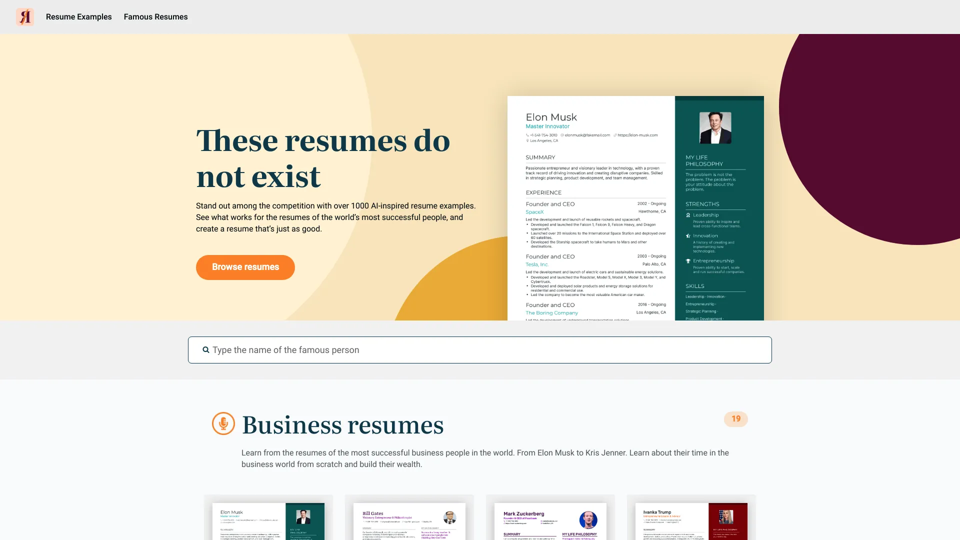 AI Inspired Resume Examples - Thisresumedoesnotexist