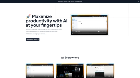 WebcopilotAI AI Capabilities - Webcopilot