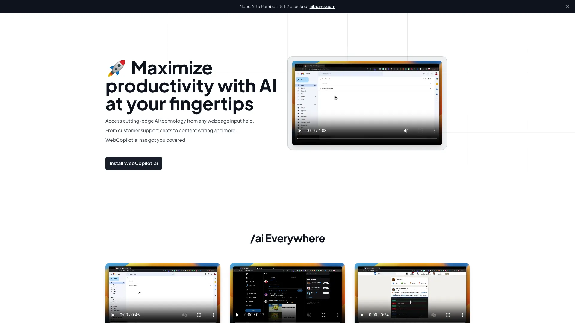WebcopilotAI AI Capabilities - Webcopilot