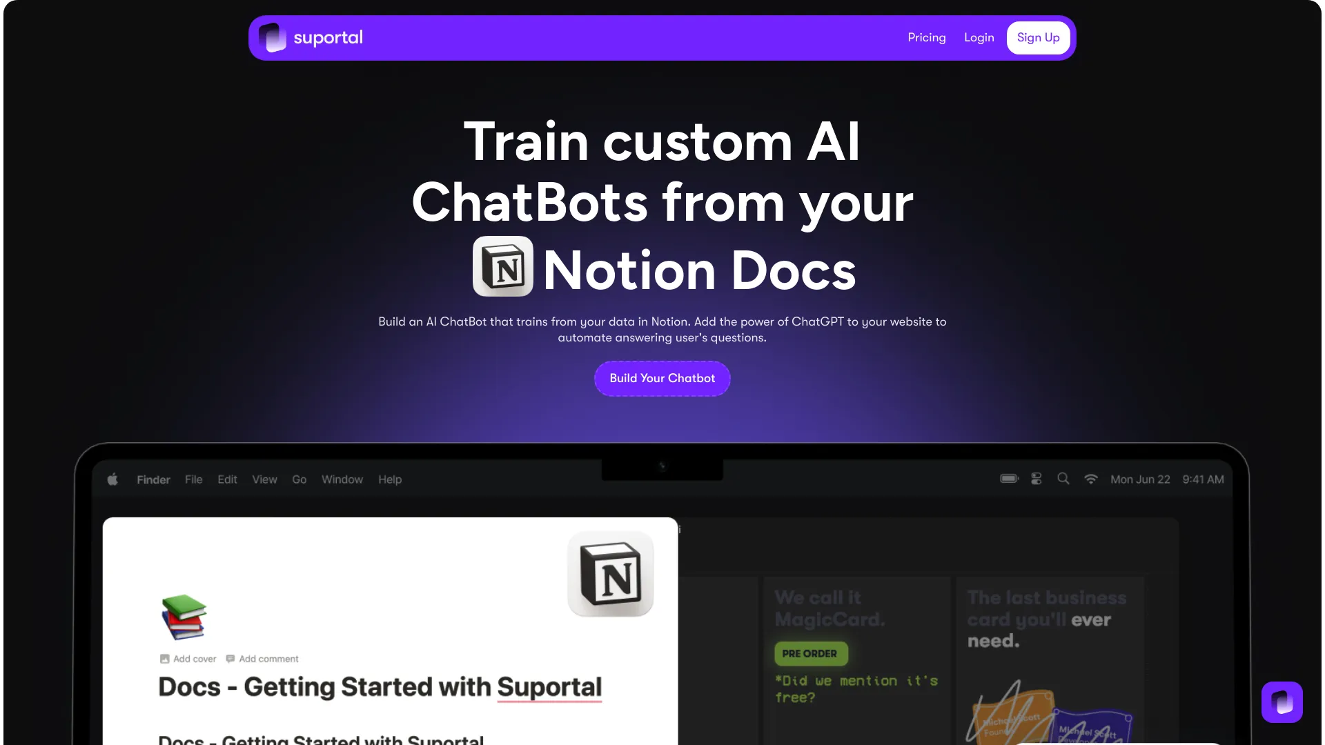 AI Notion Chatbot Trainer - Suportal