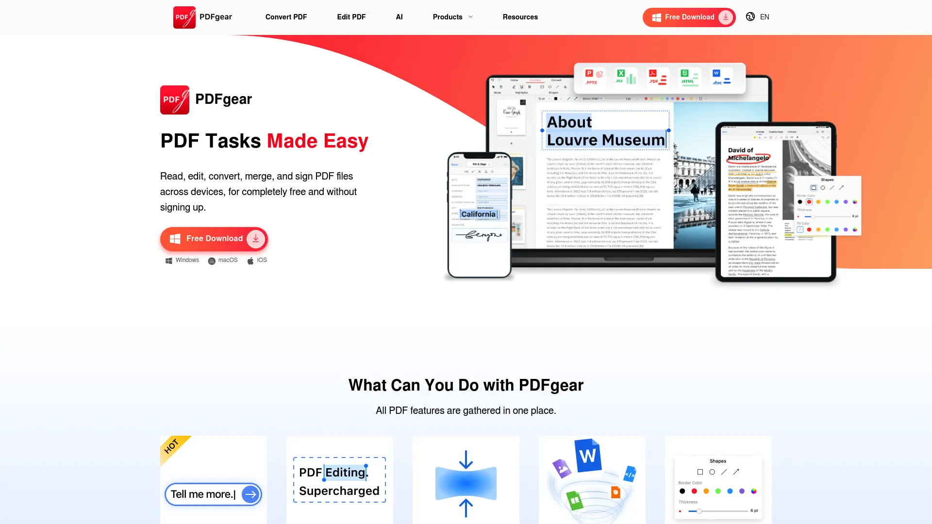 AI PDF Management Software - PDFgear
