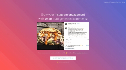 AI Instagram Comment Generator - CommentGenerator