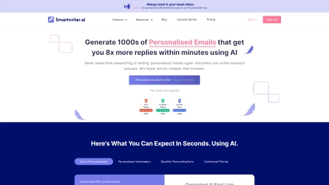 AI EmAIl Personalization Tool - SmartWriter