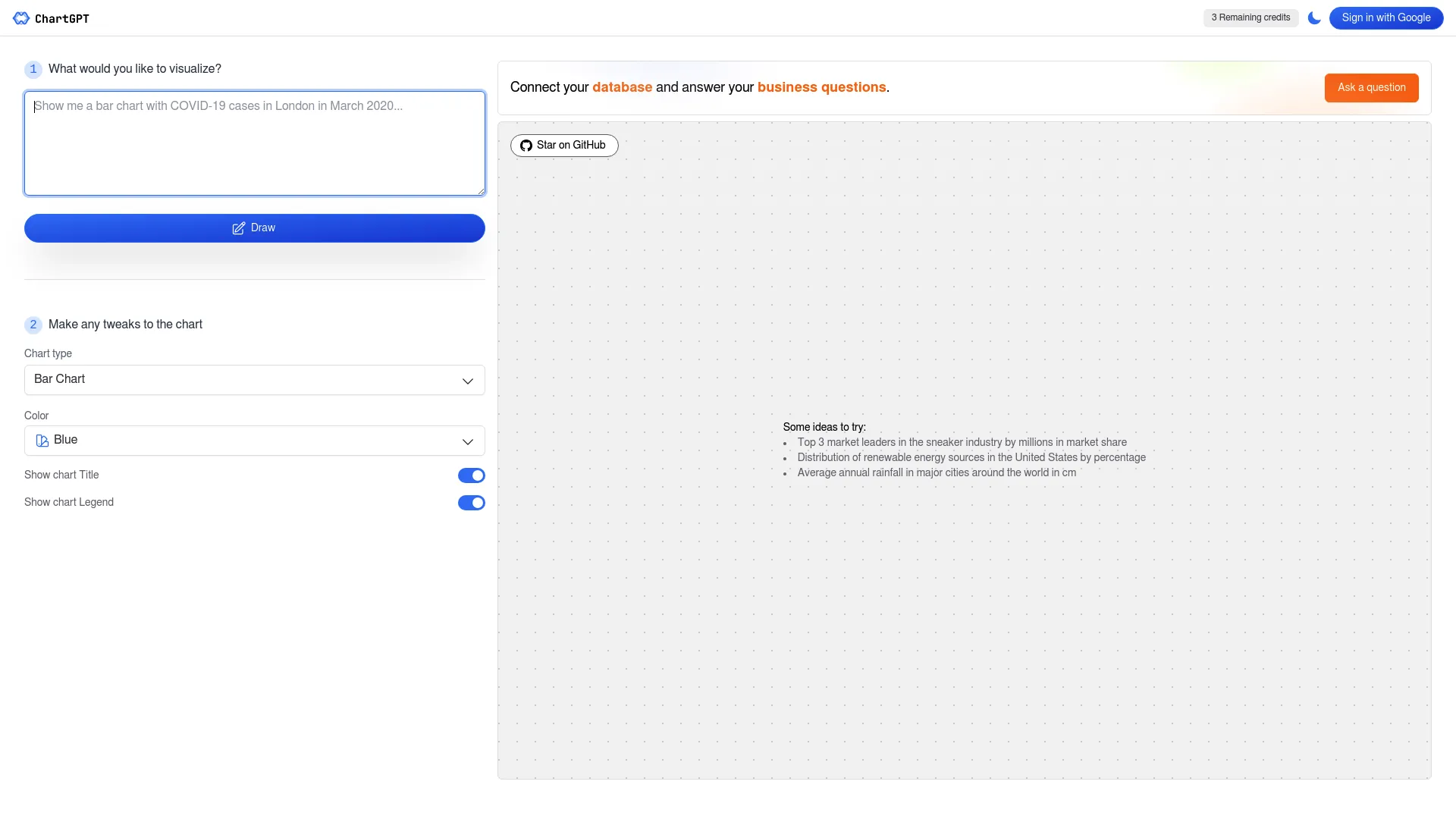 AI Chart Tool - ChartGPT